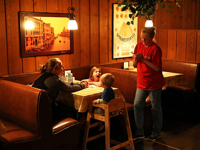 Families have been creating special moments at these tables for generations, passing down the tradition of Frank's to new pizza lovers.