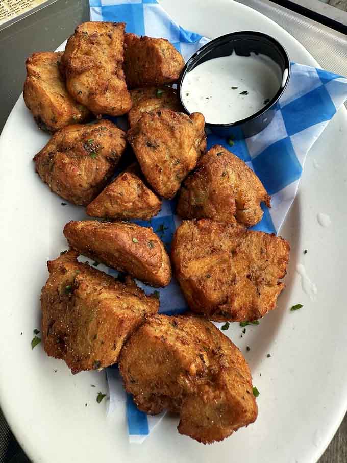 Those golden bread dumplings are the unsung heroes of German cuisine, perfect for soaking up every drop of delicious sauce.
