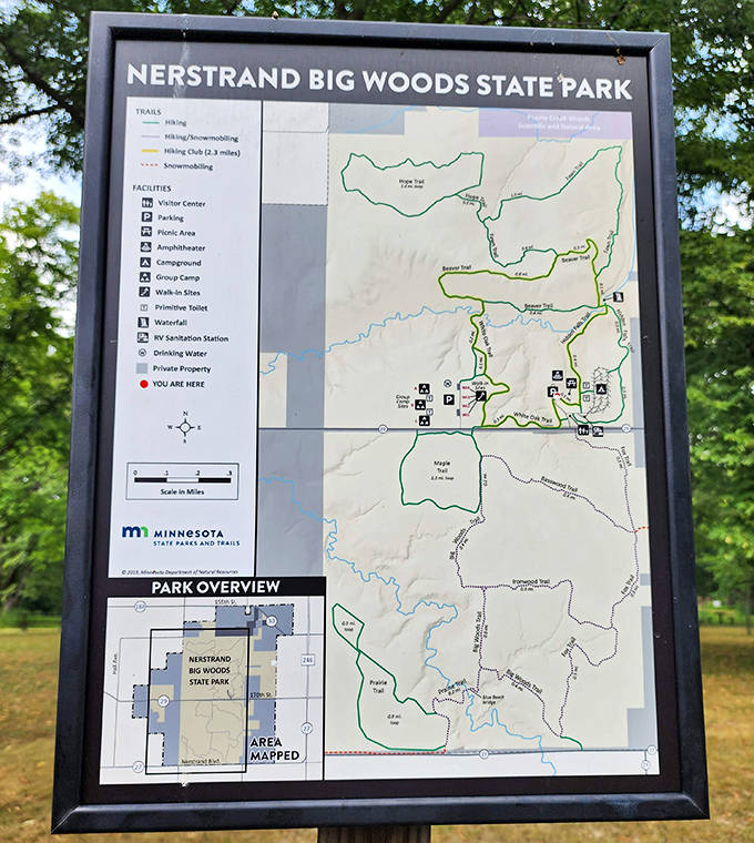 This map doesn't just show trails &ndash; it's a treasure map where X marks the spot for natural wonders waiting to be discovered.