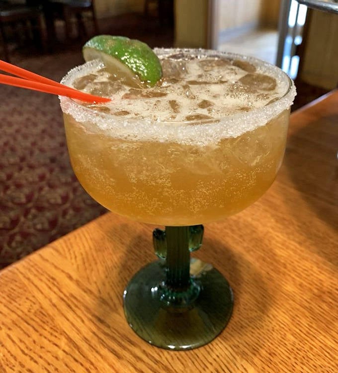 Their margarita could double as a small swimming pool &ndash; complete with salt shores and a lime island paradise.