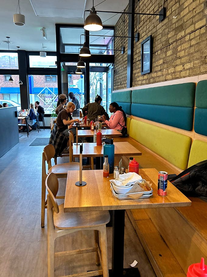 The buzz of happy diners enjoying their meals is the best soundtrack any restaurant could ask for in this welcoming space.