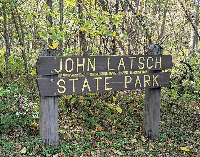 The sign that promises adventure. Like all great journeys, this one starts with a simple wooden marker and ends with spectacular views.