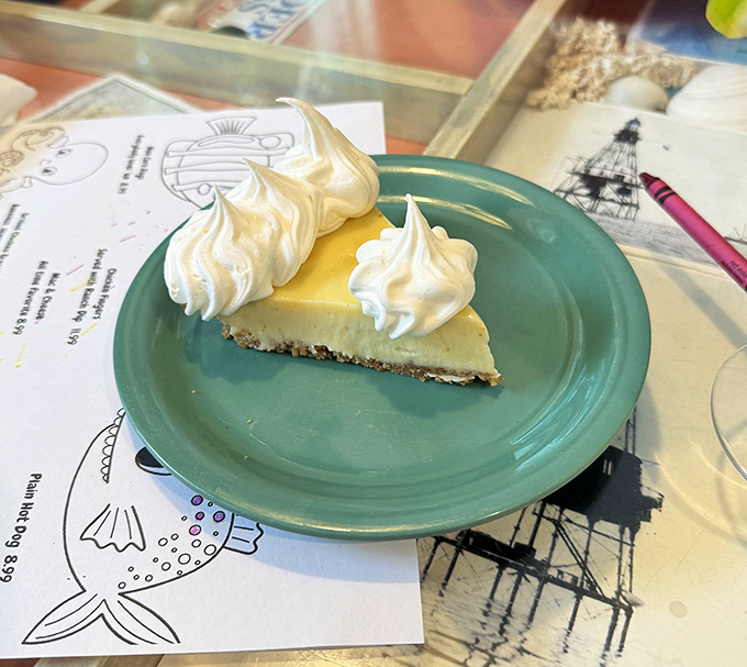 Key Lime Pie that strikes the perfect balance between tart and sweet &ndash; the creamy filling and whipped cream peaks make resistance futile.