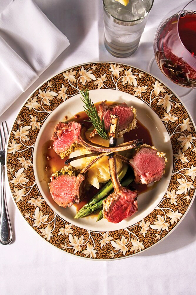 That perfect medium-rare center reveals the kitchen's precision – this rack of lamb deserves a moment of silent appreciation.