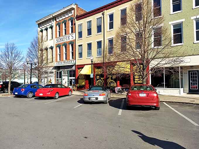 Market Street's historic storefronts house local businesses where owners know your name and shopping feels more like visiting friends than running errands.