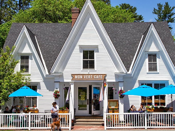 Those distinctive white peaks aren't just architectural flair&mdash;they're nature's way of pointing you toward breakfast nirvana.