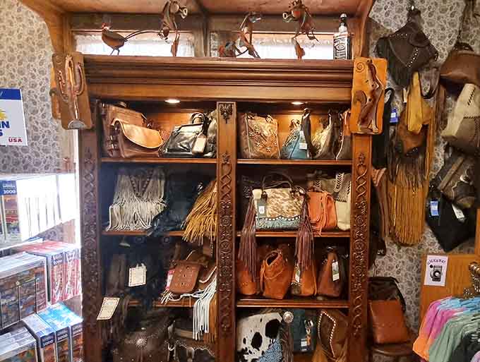 Handcrafted leather goods bring Southwestern style and quality craftsmanship to shoppers looking for something beyond the sweet stuff.