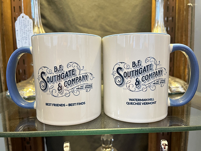 "Best Friends&mdash;Best Finds" mugs celebrate the joy of antiquing companionship, because the only thing better than finding treasure is sharing the hunt.