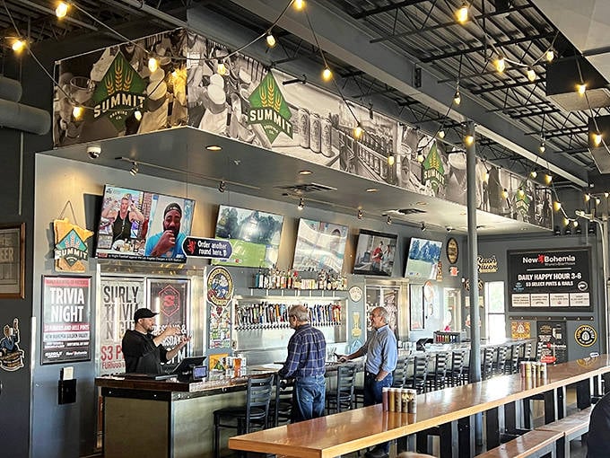 At the bar, local craft beers flow alongside German classics, with knowledgeable staff ready to guide your beverage journey.