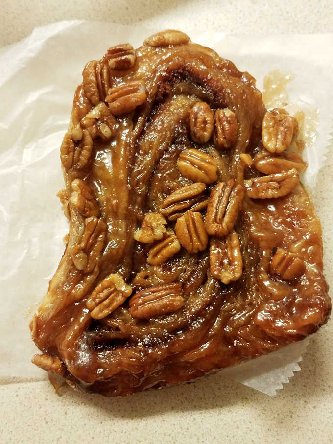The legendary pecan caramel roll &ndash; where butter, sugar, and nuts perform a sweet symphony that makes diets weep with jealousy.