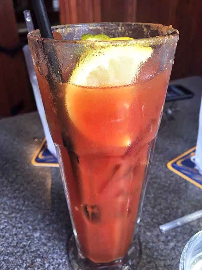 A Bloody Mary with enough personality to wake up your taste buds and get your meal started on the right foot.
