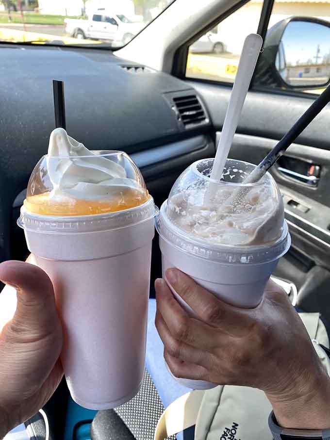 Milkshakes blend to ideal sipping consistency, thick enough to feel substantial but not so thick you'll strain something trying to drink them.