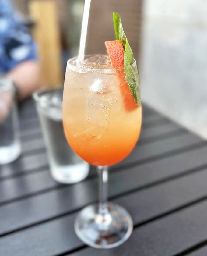 The Sangria Primavera brings sunshine to your table regardless of Minnesota's weather situation outside.