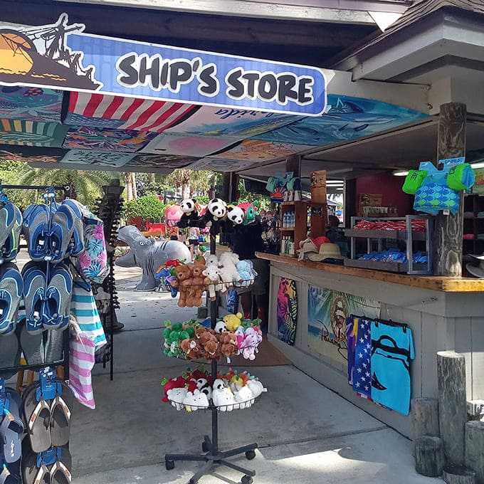 The Ship's Store: Forgotten sunscreen? Souvenir cravings? This treasure trove has everything from practical necessities to plush memories.
