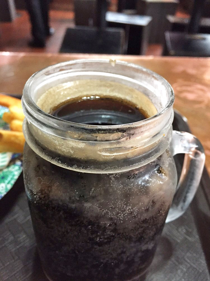 That root beer deserves its own fan club. Served in a frosty mug with ice crystals forming on the outside &ndash; it's practically dessert in a glass.