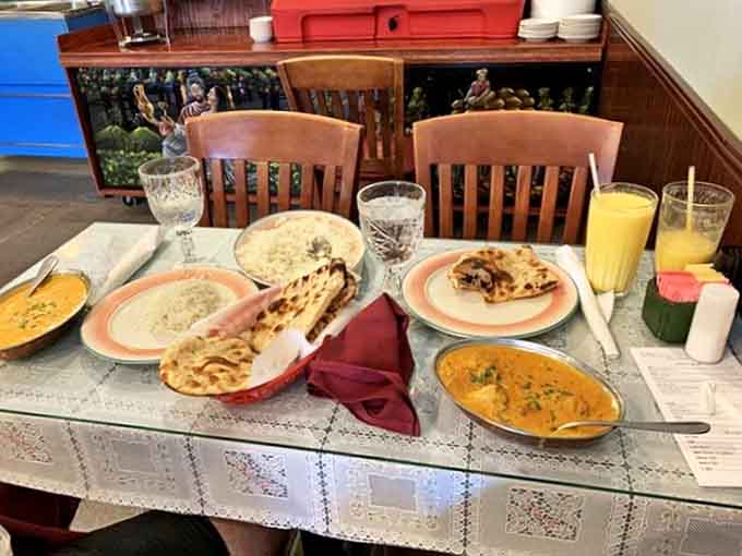 A feast fit for royalty spread across the table &ndash; the kind of spread that makes everyone at neighboring tables ask, "What did they order?"