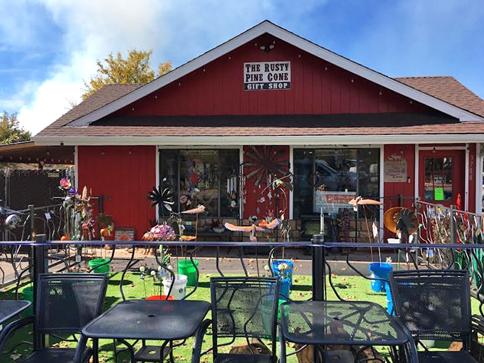 The Rusty Pine Cone showcases local artisans' work, where every purchase comes with a story and mountain memories.