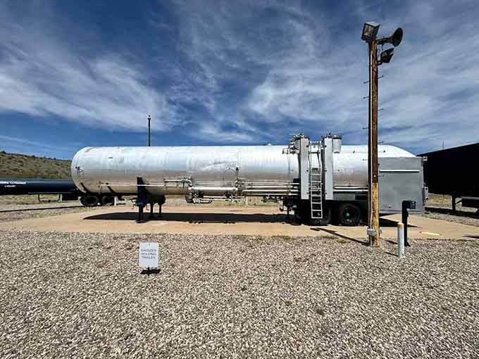 This oxidizer tank held one half of the hypergolic propellant combination that made the Titan II ready to launch in under a minute.