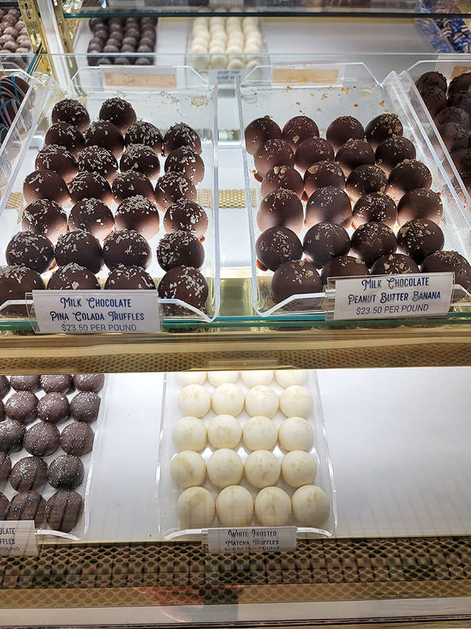 Chocolate truffles that make you understand why people become chocolate thieves &ndash; each one a tiny universe of flavor worth breaking laws for.