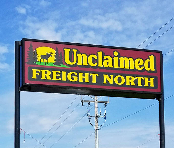 The sign that launched a thousand shopping trips &ndash; promising treasures within and delivering with the reliability of a Minnesota winter bringing snow.