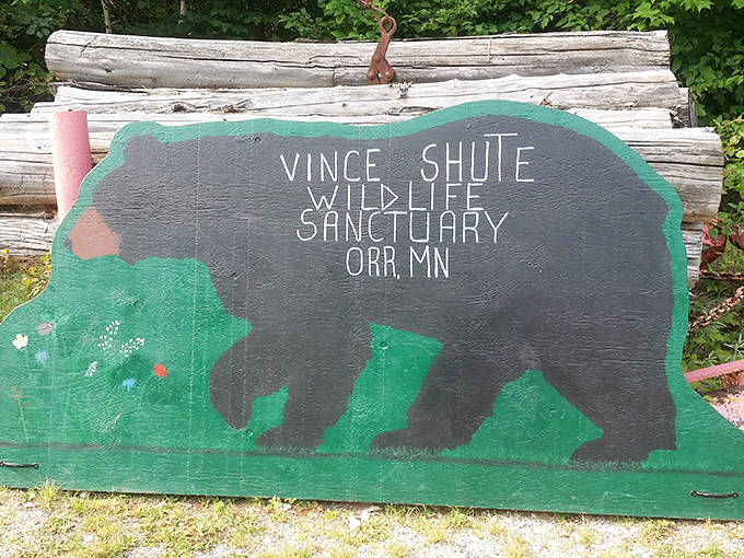 Conservation signage reminds visitors of the sanctuary's mission to preserve this special place for future generations.