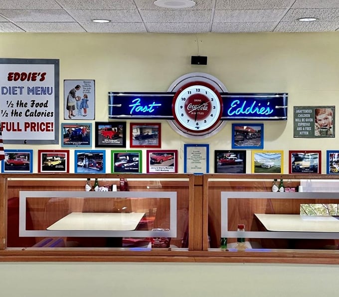 That neon-lit Coca-Cola clock isn't just decoration &ndash; it's a time machine to when diners were the heart of American social life.