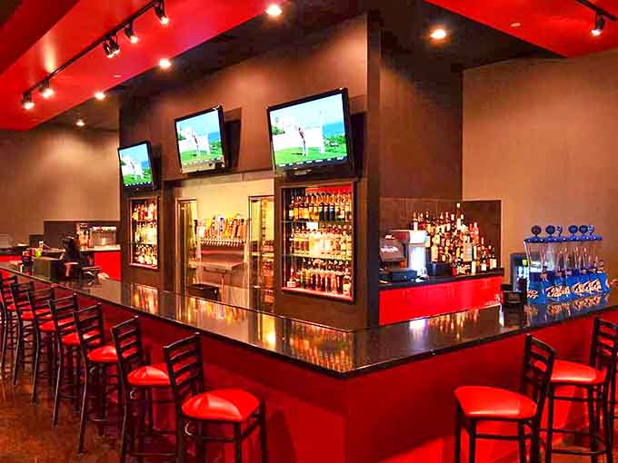 The well-stocked bar serves liquid courage before WhirlyBall matches and celebratory drinks after unexpected victories, all in a setting that feels refreshingly grown-up.