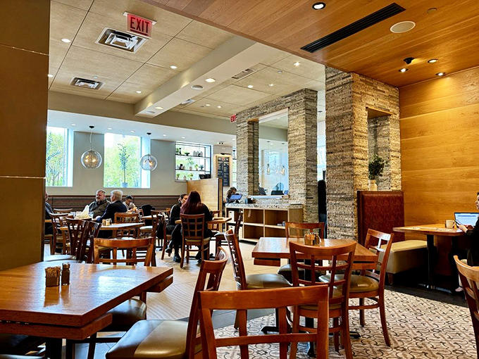 Happy diners dig into their meals with the kind of enthusiasm usually reserved for winning lottery tickets or surprise puppies.