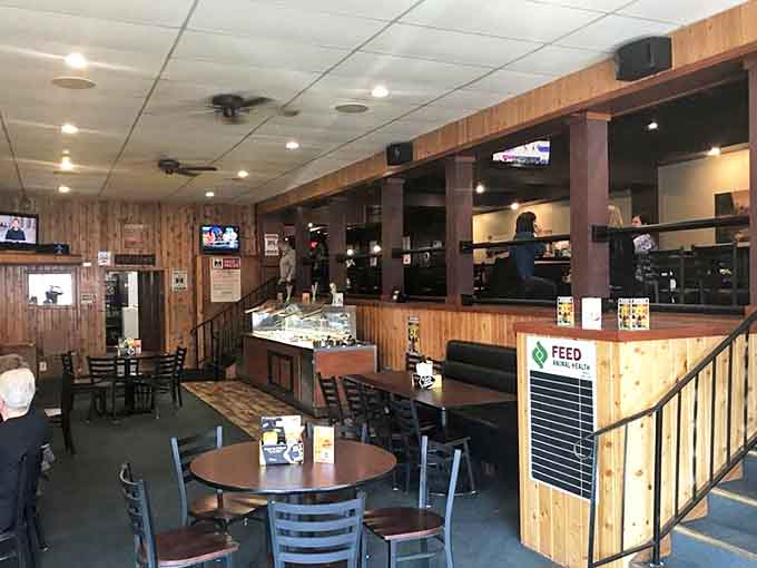 Another angle reveals the spacious, welcoming interior. No wonder locals consider this their second living room.