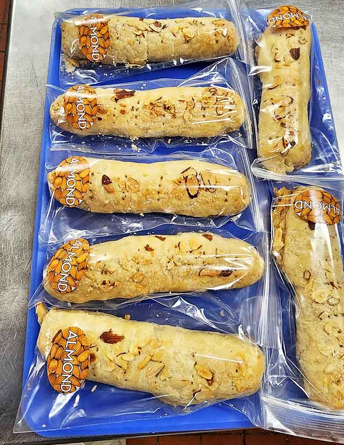 Almond biscotti: Perfectly crisp Italian-inspired treats packaged with care – ideal companions for your afternoon coffee ritual or midnight snack attack.