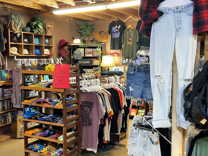 Vintage clothing and accessories await their second act, ready to bring authentic retro style to modern wardrobes.