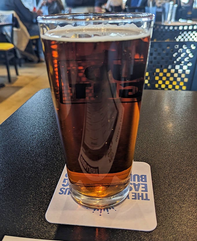 Even the drinks at Bull Moose tell a story – this refreshing citrus concoction topped with whipped cream and orange slice promises liquid sunshine.