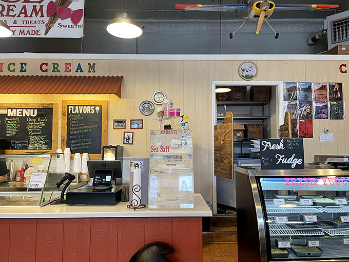The counter where magic happens &ndash; watch as small-batch treats are crafted with care that mass production could never replicate.