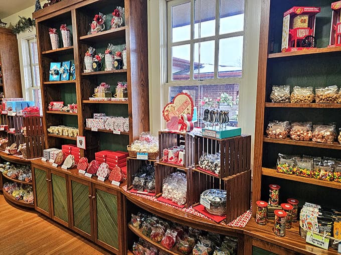 Holiday displays transform with the seasons, this Valentine's spread offering heart-shaped delights that say "I love you" more eloquently than any greeting card ever could.