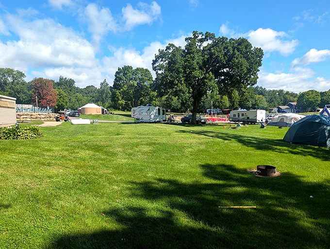 Open green spaces invite impromptu games of catch, frisbee tournaments, or simply lying back to find shapes in passing clouds.