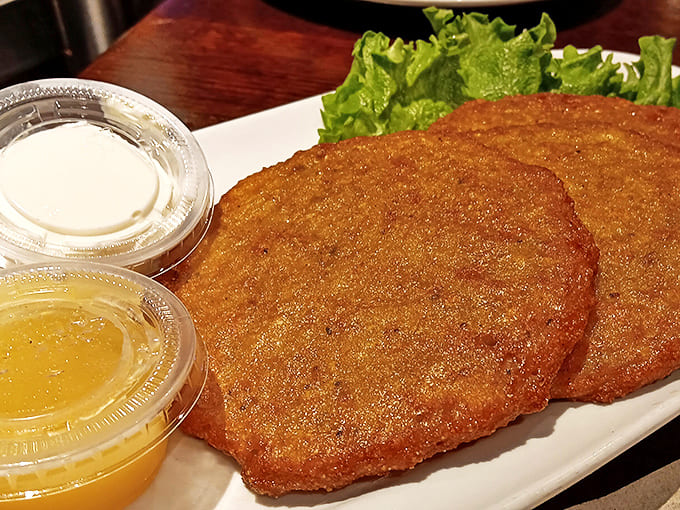 Potato pancakes that would make any grandmother proud. Crispy edges, tender centers, and the perfect vehicle for both sour cream and applesauce.