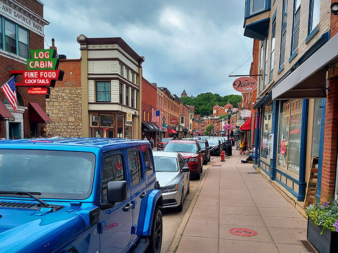 Galena's historic Main Street looks like a movie set for a period film, offering the perfect post-dinner stroll to work off that second helping of prime rib.