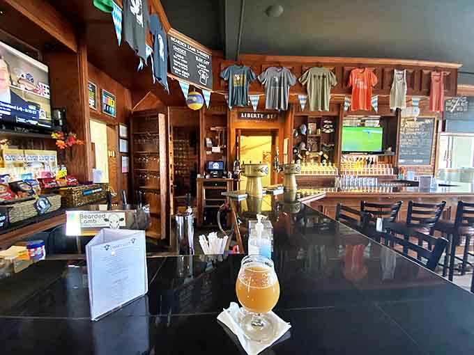 The merchandise area offers branded shirts and glassware &ndash; take home a souvenir that will have friends asking, "Where'd you get that?"