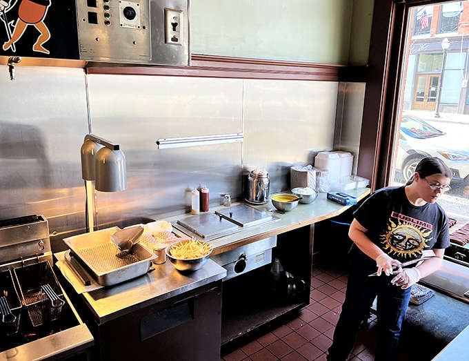 The heart of the operation &ndash; a well-worn kitchen where countless meals have been prepared with the kind of care that turns first-time visitors into regulars.