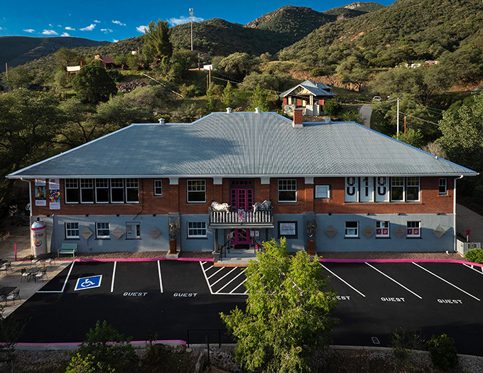 The Artemizia Foundation brings contemporary art to historic Bisbee, housed in a beautifully renovated brick building with mountain views.