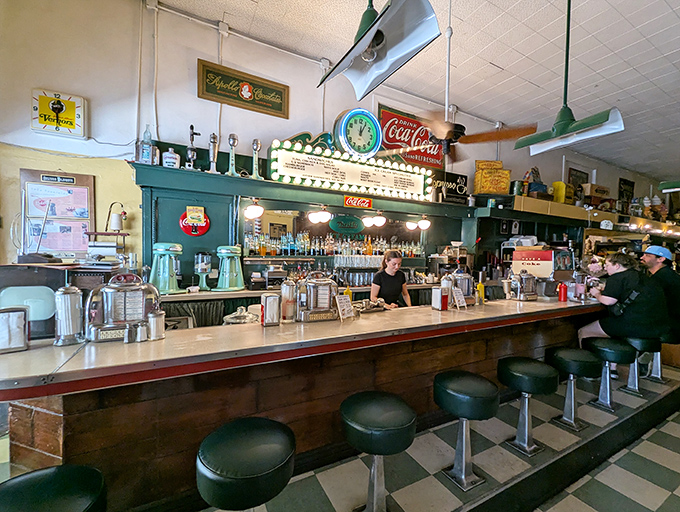The heart of any great diner, this counter has witnessed first dates, family traditions, and countless "just one more bite" moments.
