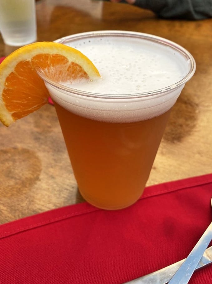 This craft beer with an orange slice is Vermont's version of sunshine in a glass. Refreshing doesn't begin to describe it.