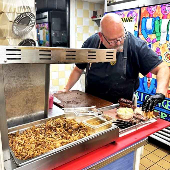 The dedicated staff works efficiently behind the counter, turning out consistently excellent food with the kind of pride that shows in every plate.