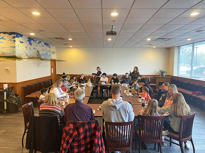 The dining room filled with people who understand that good food brings communities together better than any social media platform.