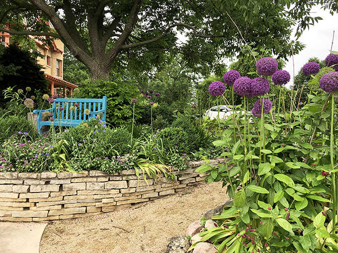This blue bench isn't just a place to rest&mdash;it's front-row seating to nature's greatest show.