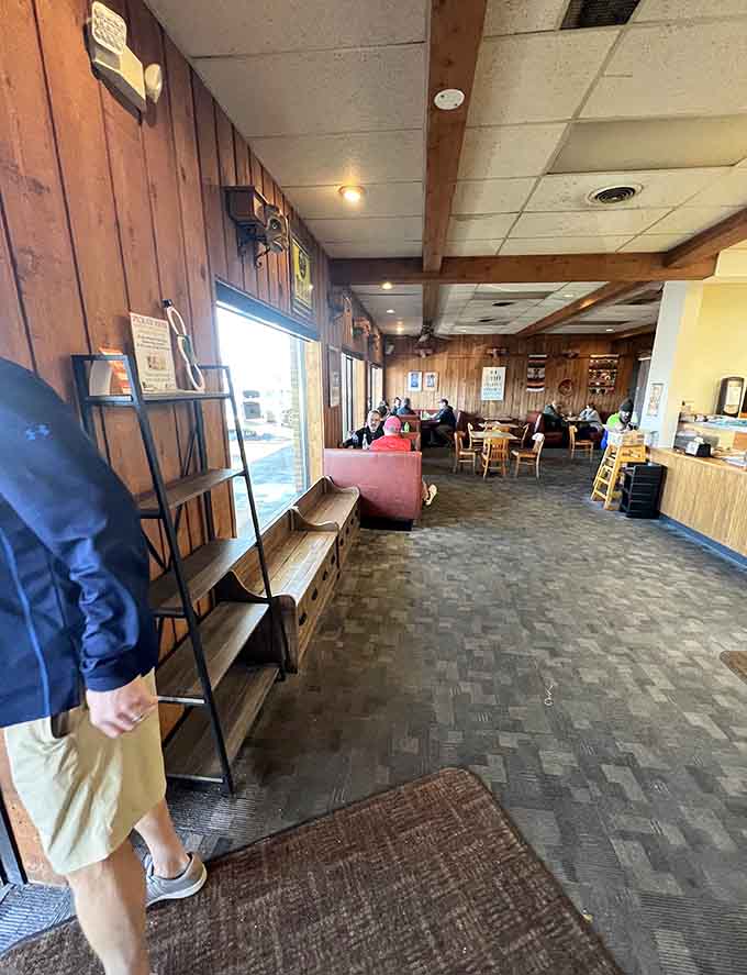 Comfortable seating and a relaxed vibe make lingering over your meal totally acceptable behavior.