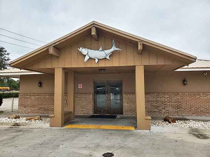 Cedar River Seafood's playful fish sculpture hints at the fresh catches waiting inside &ndash; where seafood is taken seriously but not solemnly.