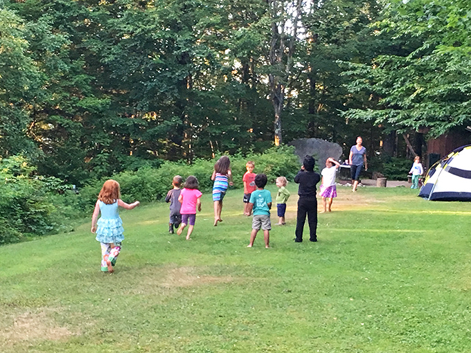 Children dash across Maidstone's grassy play areas, discovering the original virtual reality: actual reality, complete with fresh air and sunshine.