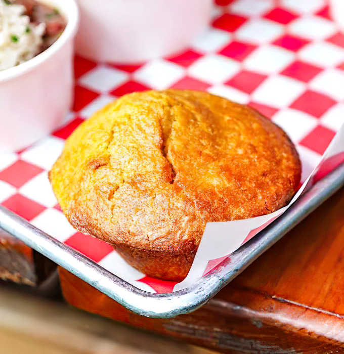 Golden, crumbly perfection! This sweet counterpoint to savory barbecue doubles as the world's most delicious sauce sponge.