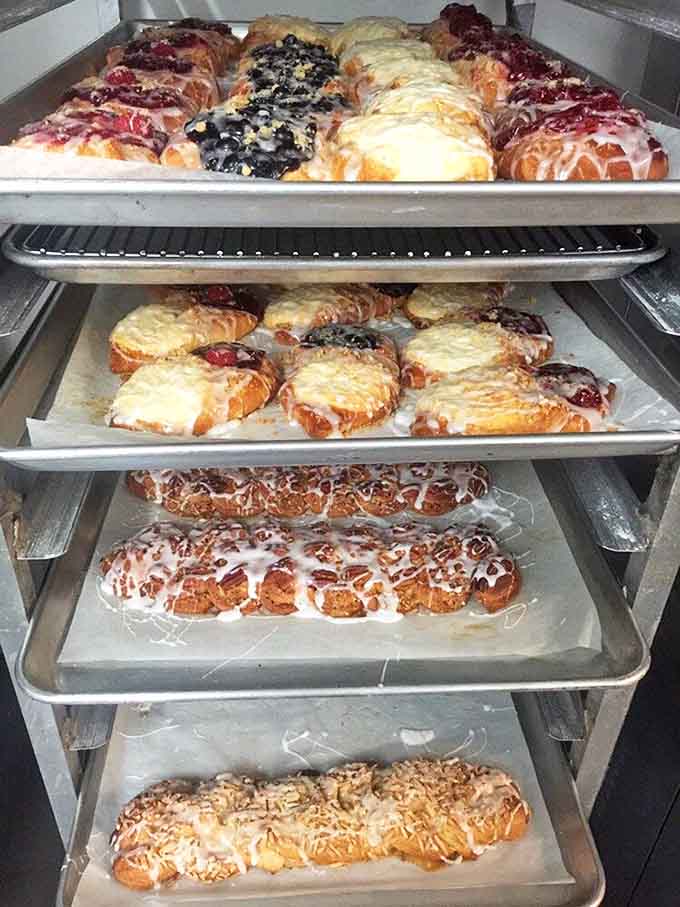 The pastry lineup that could make a French baker weep with joy and Americans question their continental breakfast choices.
